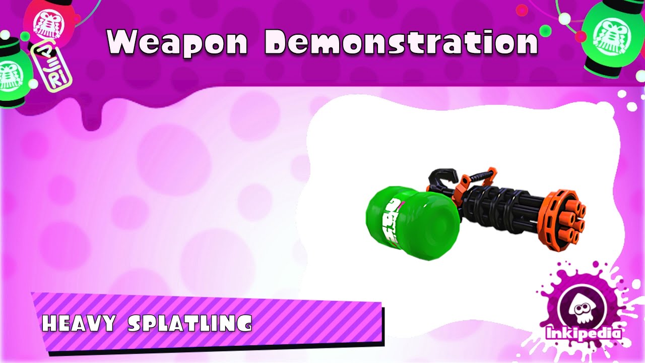 Heavy Splatling ~ Weapon Demonstration (Splatoon) - YouTube