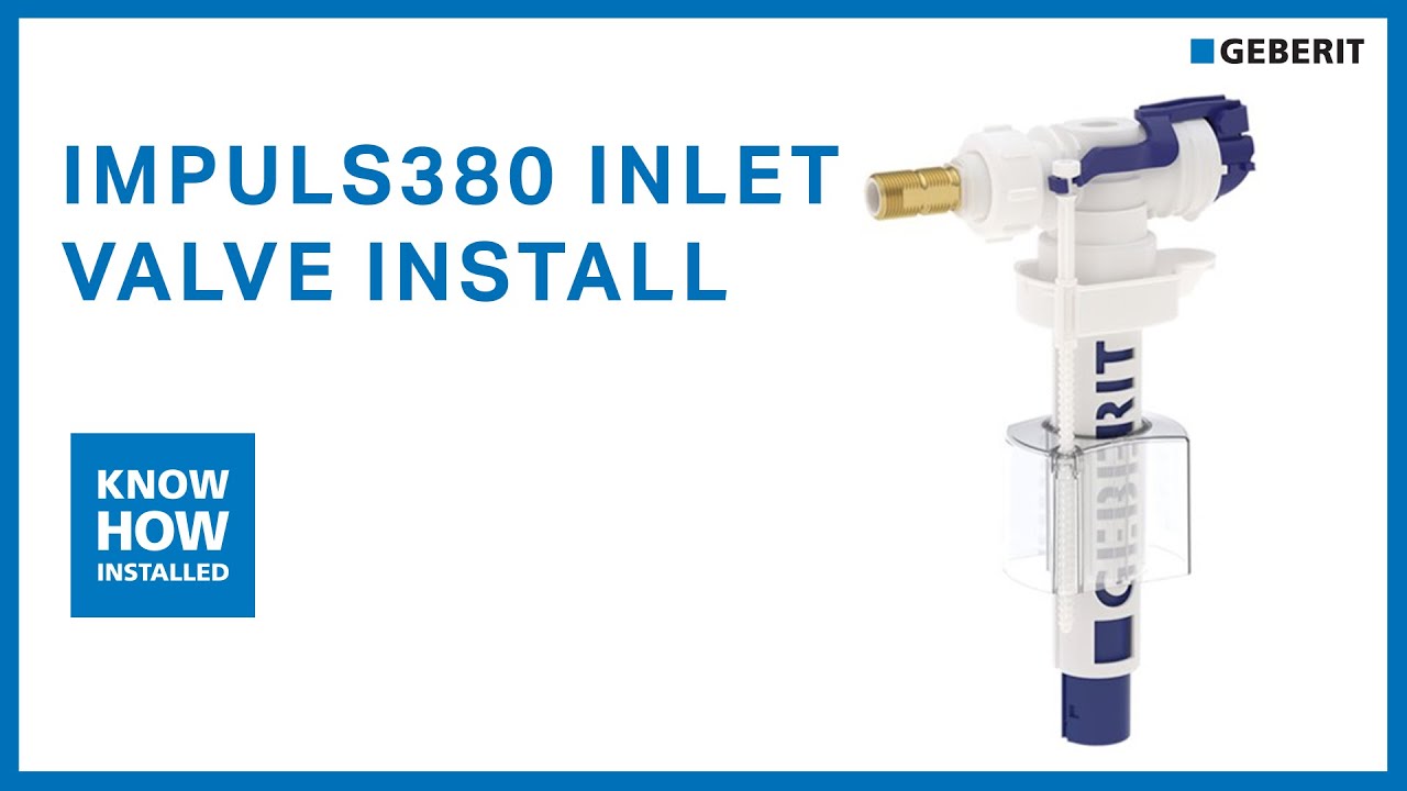 Geberit IMPULS380 Inlet Valve Installation - YouTube