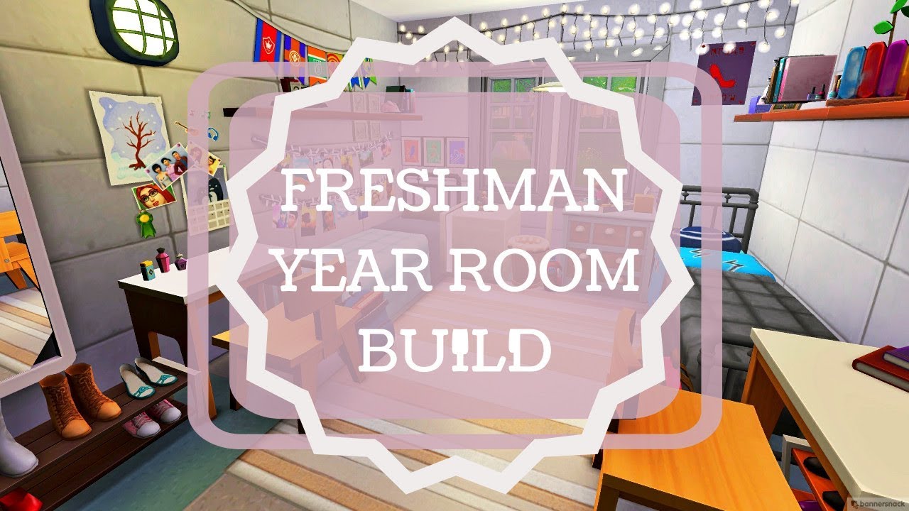 Freshman Year Dorm | Room Build & Storytime | KatieSims - YouTube