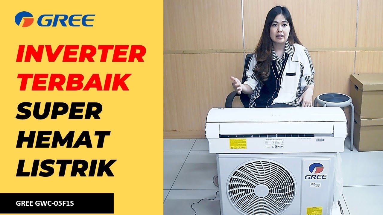 UNBOXING DAN REVIEW GREE GWC-05F1S AC SPLIT 1/2 PK INVERTER - CICI ...