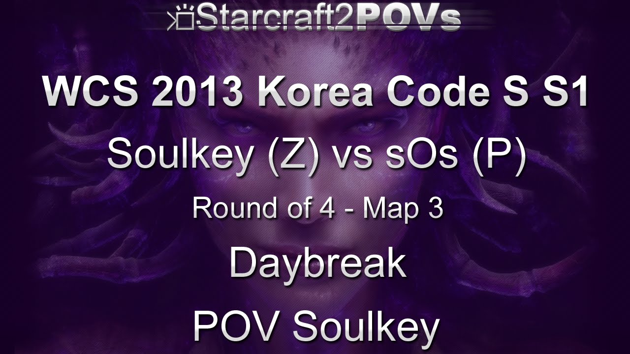SC2 HotS - WCS 2013 KR Code S S1 - Soulkey vs sOs - Ro4 - Map 3 ...