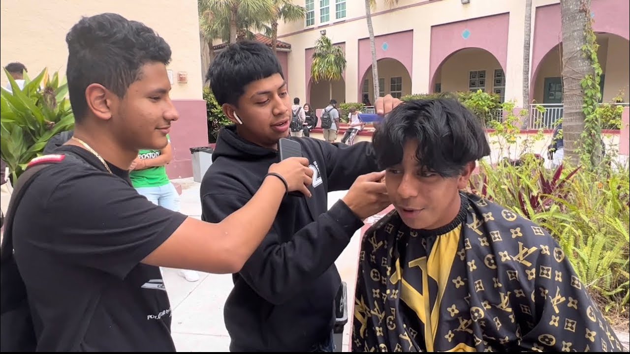 Getting a Haircut at School! - YouTube