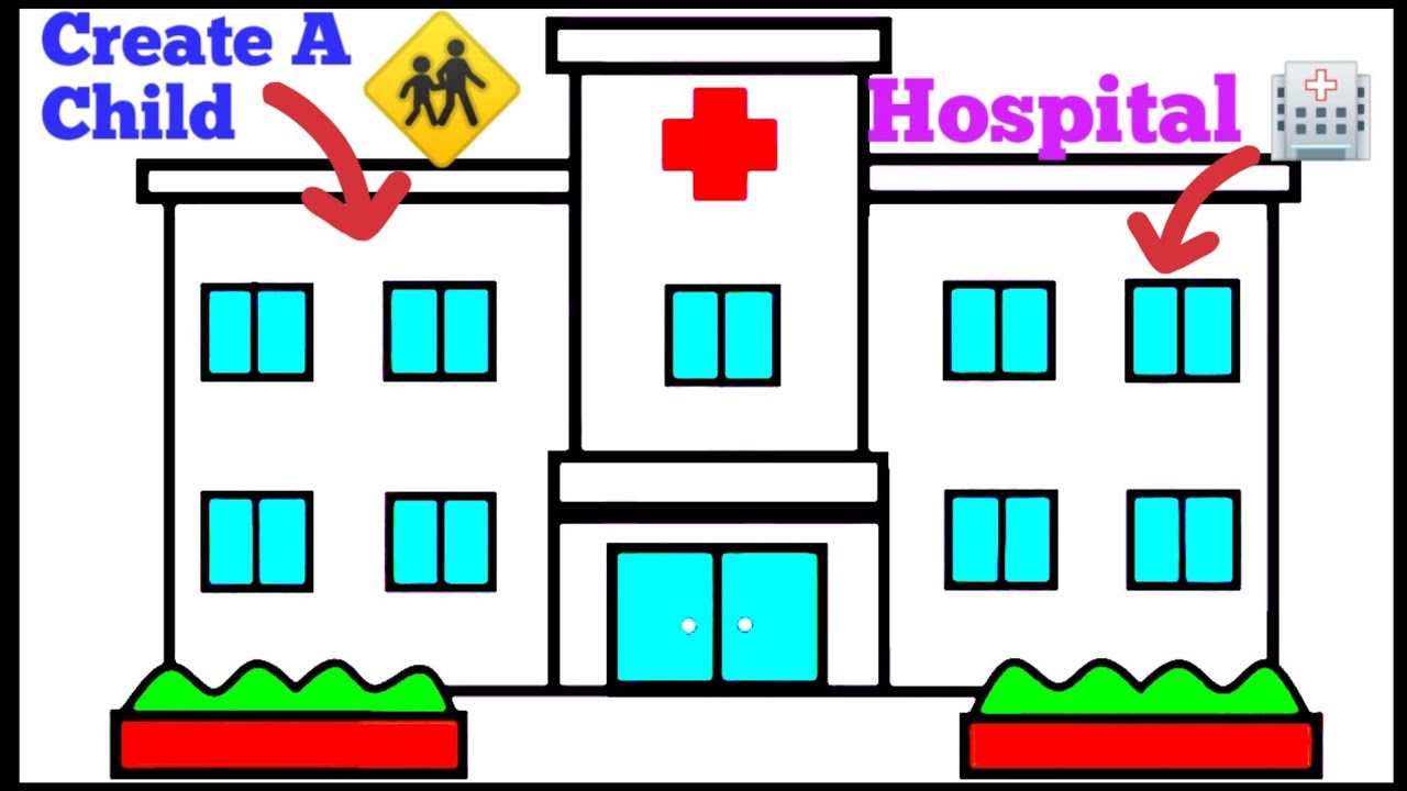 Create A Child 🚸 Hospital 🏥/Creating Hospital 🏥/Hospital 🏥 Drawing ...