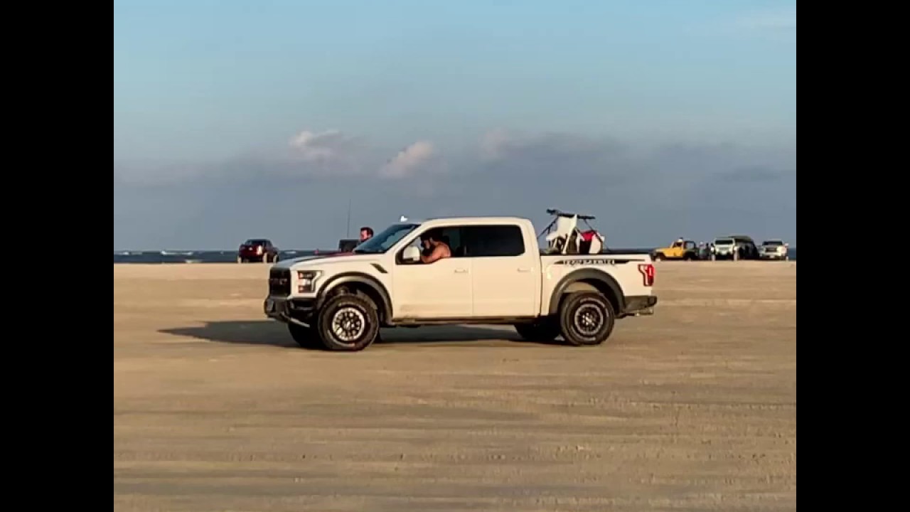 Ford Raptor in the sand - YouTube