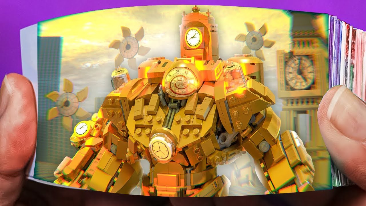 Skibidi Toilet in Lego😰 Lego Skibidi Toilet multiverse (Flipbook ...