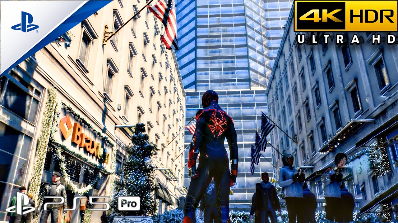 (PS5 Pro) Spiderman Miles Morales | 4K 60FPS HDR ultra Realistic ...
