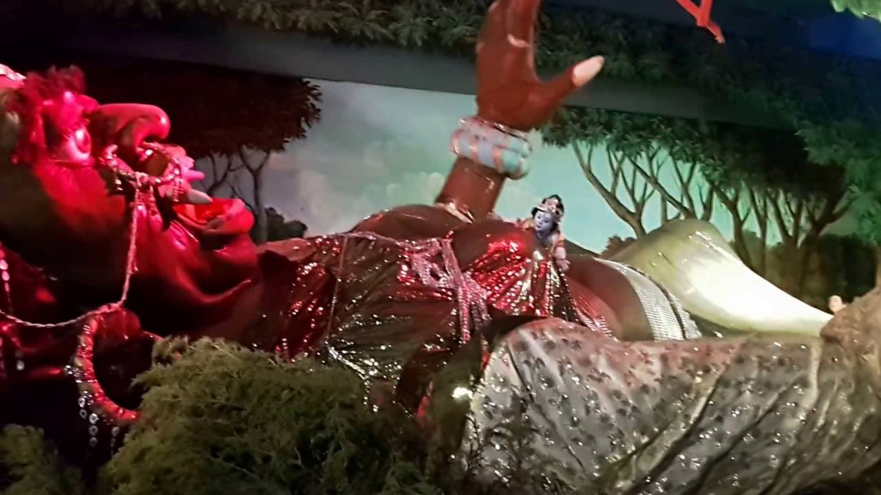 Amazing Video of Putna Vadh by Bal Krishna | Prem Mandir, Vrindavan ...