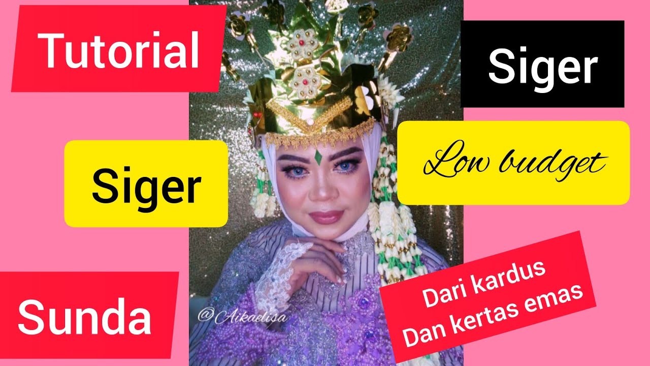 Tutorial Bikin Siger Sunda Dari Kardus dan Kertas Emas - YouTube