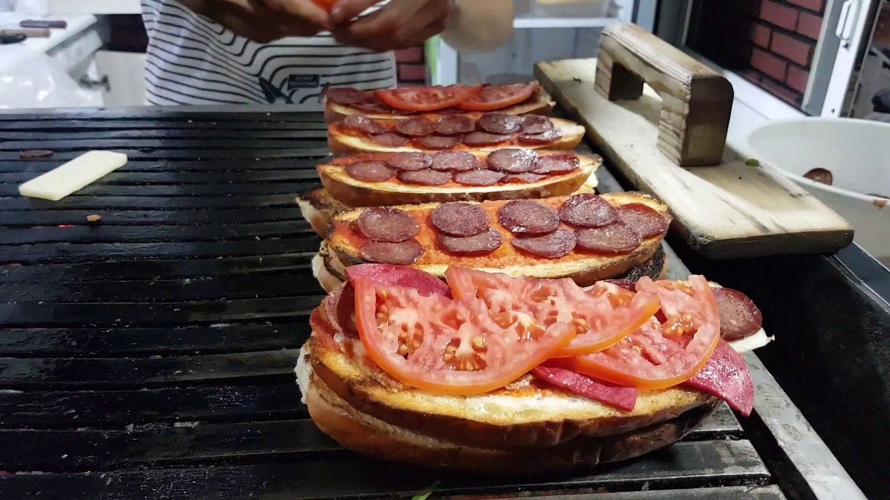 Turkish Street Food Sucuk Toasty / How to make sucuk toasty - YouTube