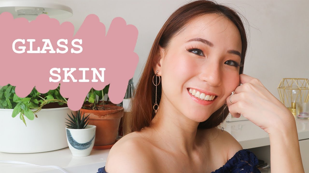 How To GLASS SKIN | No Foundation Makeup! | Glass Skin Makeup ...