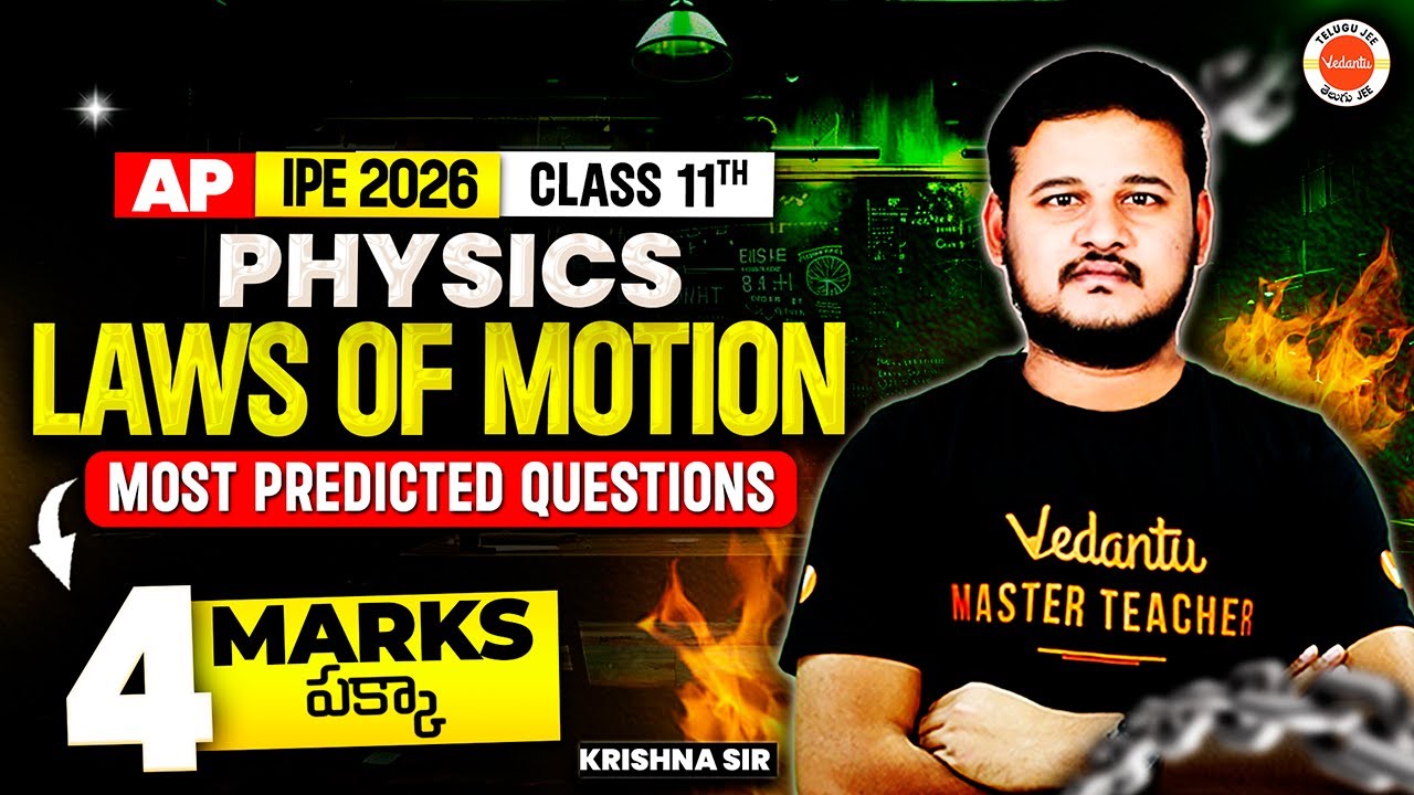 Laws of Motion Class 11 | Most Expected Questions 4 M Questions | AP ...