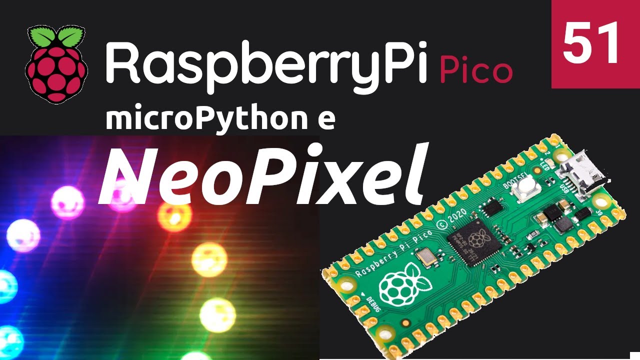 Usare un anello NeoPixel con Raspberry Pico e microPython - Video 51 ...
