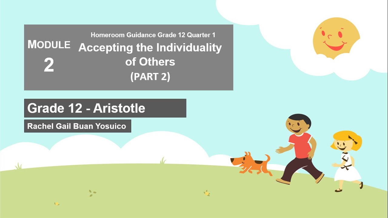 Grade 12 Homeroom Guidance Week 3 - Accepting the Individuality of ...