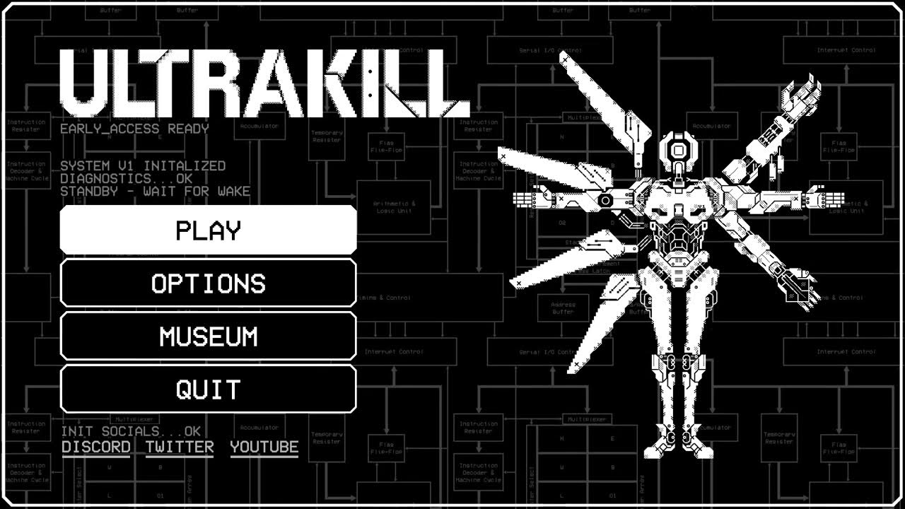 ULTRAKILL New Blood Interactive Updated Splash Screen + New Menu - YouTube