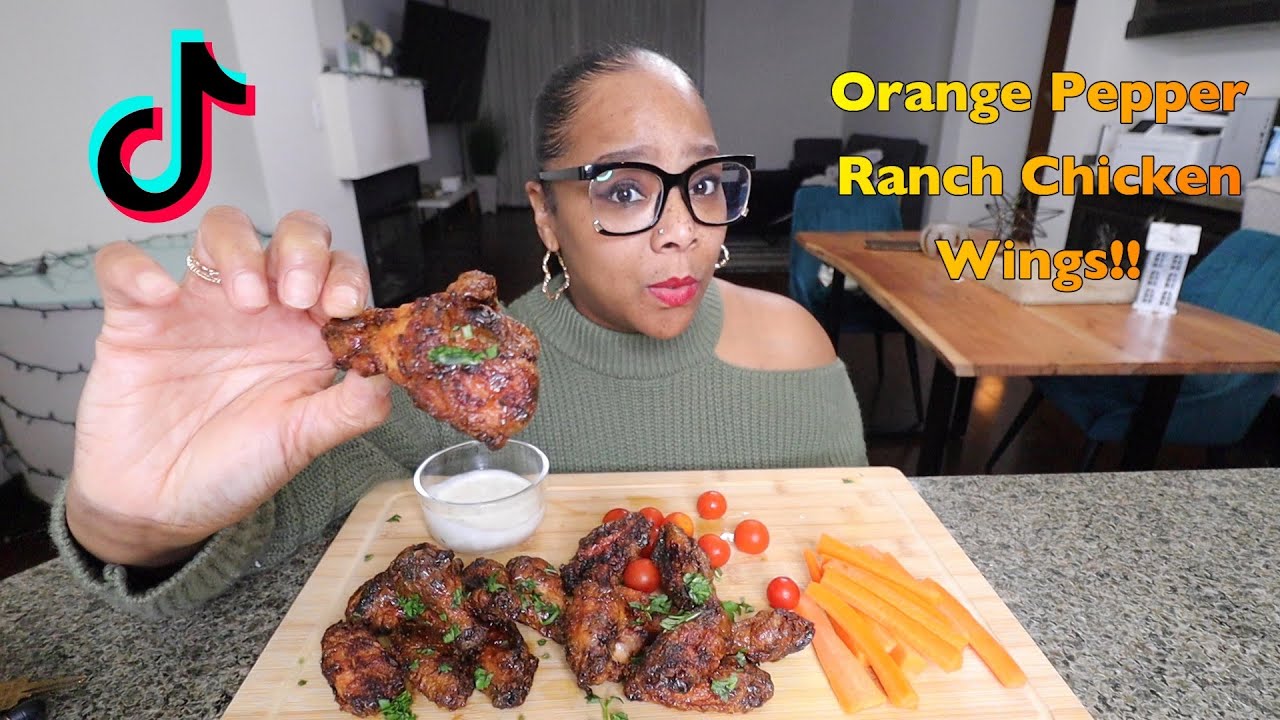 TIKTOK VIRAL ORANGE PEPPER RANCH CHICKEN WINGS! - YouTube