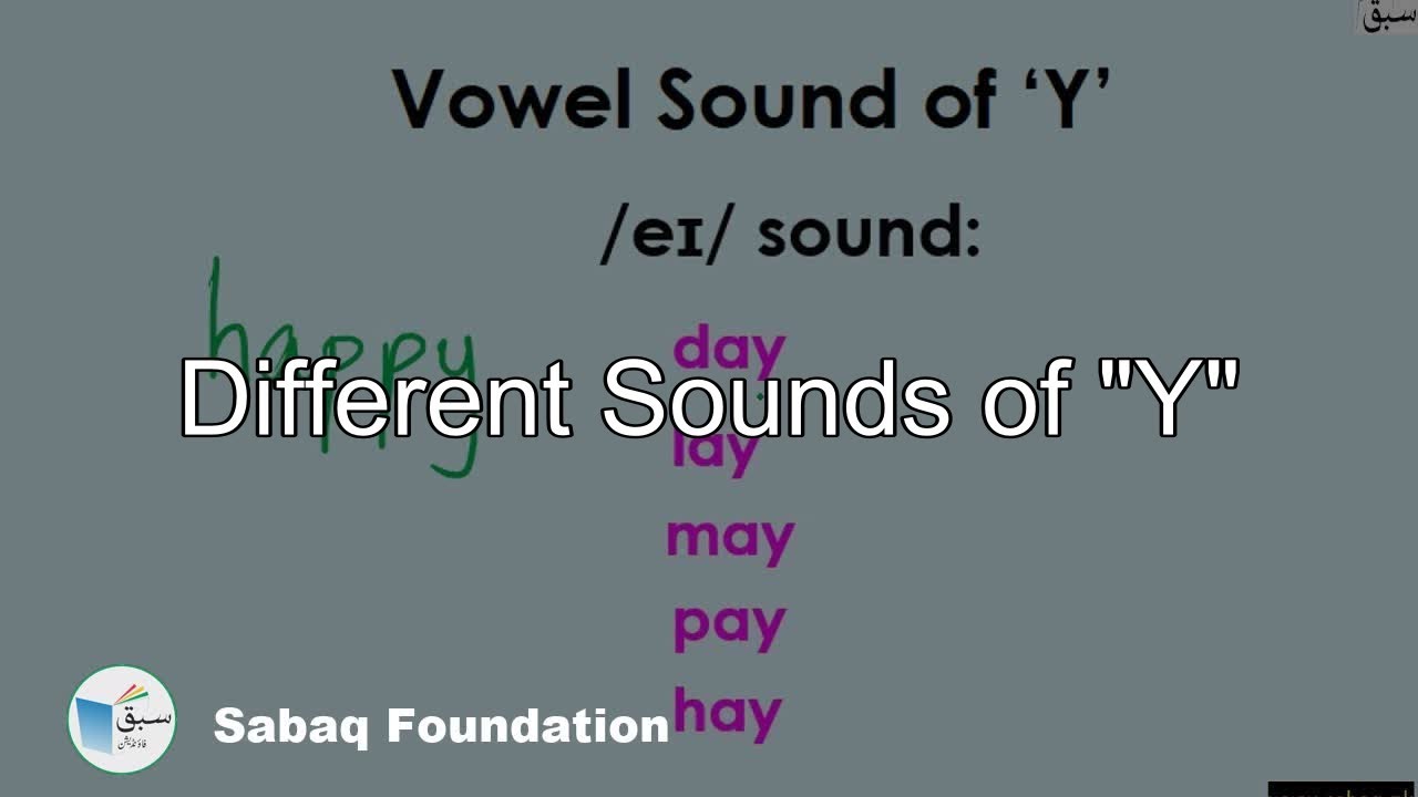 Different Sounds of "Y", English Lecture | Sabaq.pk - YouTube