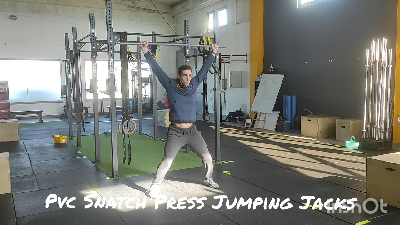 Pvc Snatch Press Jumping Jacks - YouTube