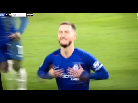 Chelsea hazard goals vs Tottenham 2-1 (24/1/2019)