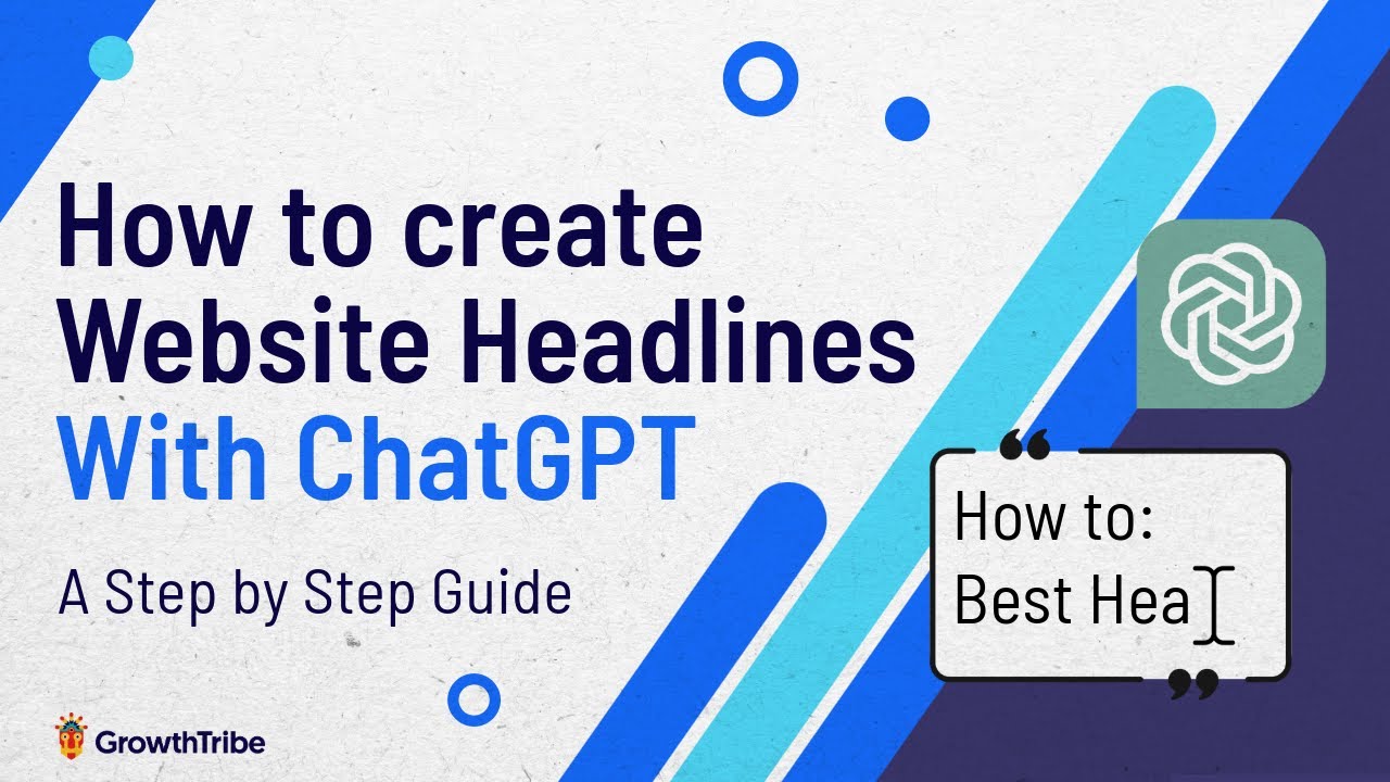 How to create Website Headlines with ChatGPT: step by step guide - YouTube