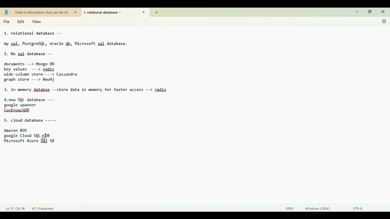 What is database || SQL || 2 - YouTube