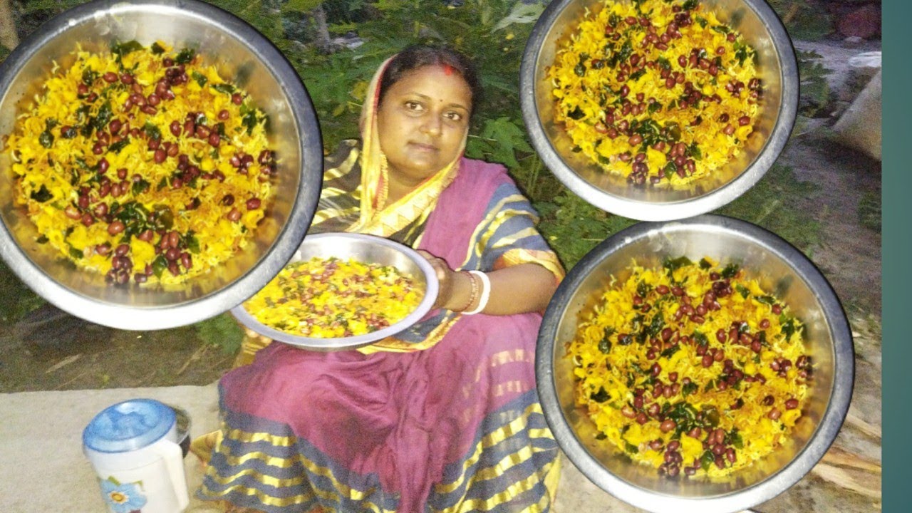 কুরকুরে ঝুড়ি সঙ্গে মুড়ি সন্ধ্যায় চায়ের আড্ডা জমে যাবে।। jhuri badam ...