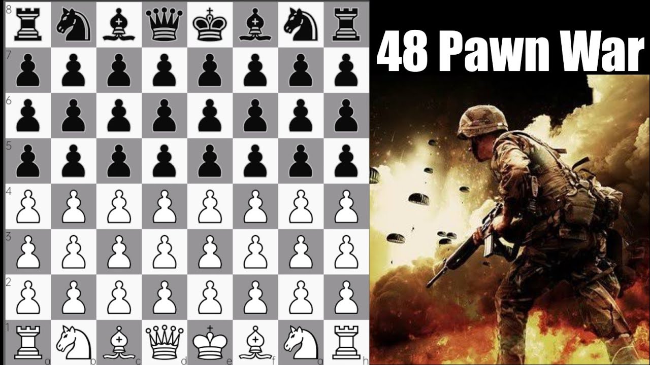 Pawn War | 48 Pawns in the board | fairy chess | lichess - YouTube