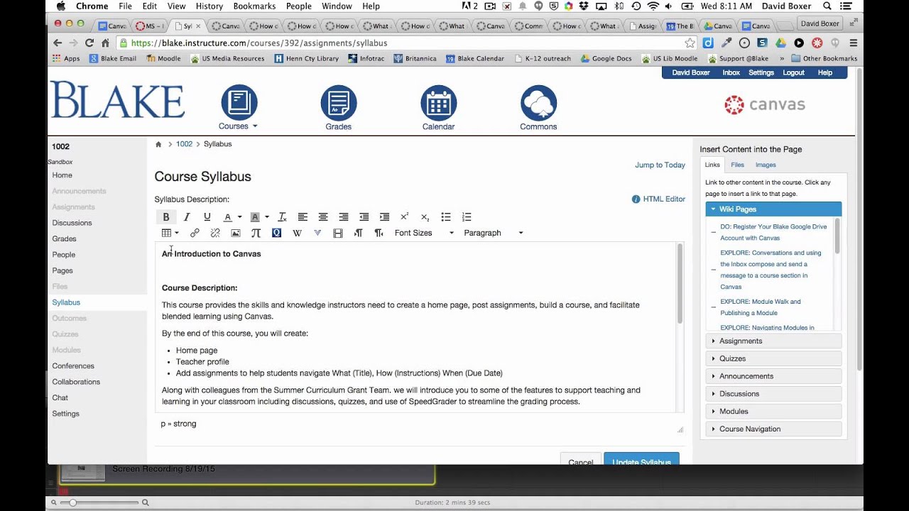 Creating A Home Page In Canvas Using The Syllabus YouTube creating-a-home-page-in-canvas-using-the-syllabus-youtube