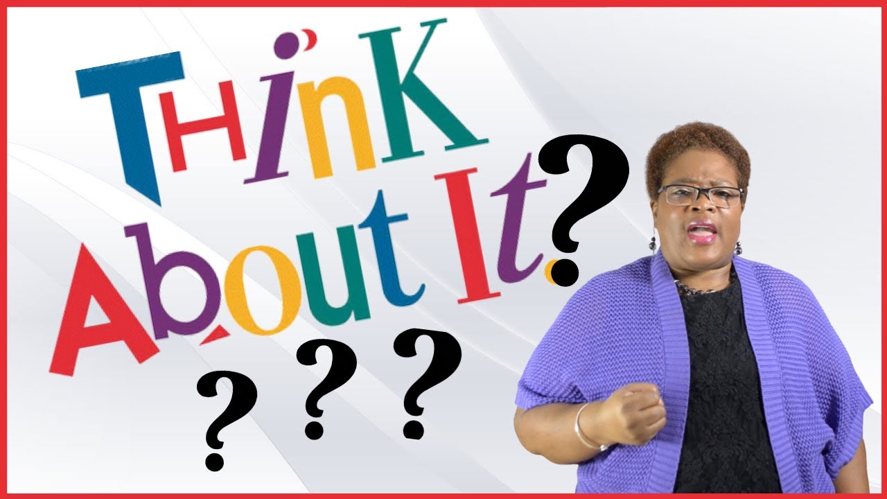 THINK ABOUT IT? l PASTOR KATHY COLLIER - YouTube