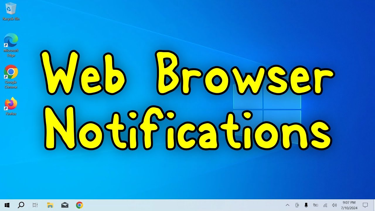 Web Browser Notifications - Avoiding Malware Threats and Scams - YouTube
