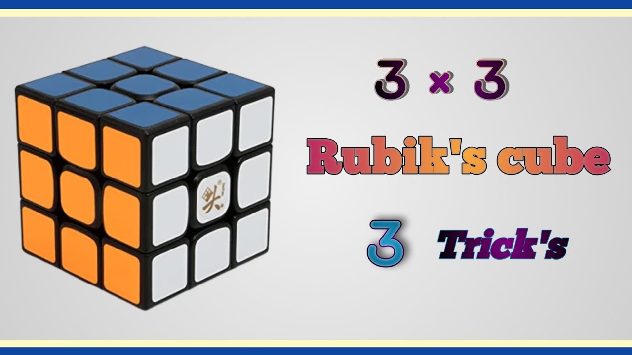 3×3 rubik's cube tricks |CAPTAIN AMERICA FAN CHANNEL |cube tricks |easiest tricks - YouTube