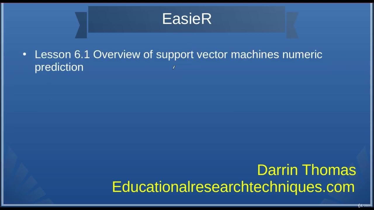 Overview Support Vector Machines Regression - YouTube