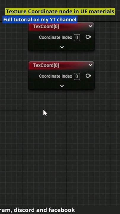 texture coordinate node in unreal engine materials #ue5 #gamedev #unrealengine #material # ...