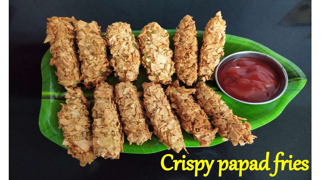 Crispy Papad Fries || Papad Recipe || Spicy Papad Recipe || Snack ...