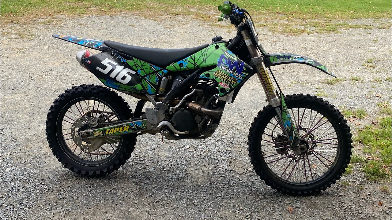 2005 kawasaki kx250f and a 2001 yamaha yz125 - YouTube