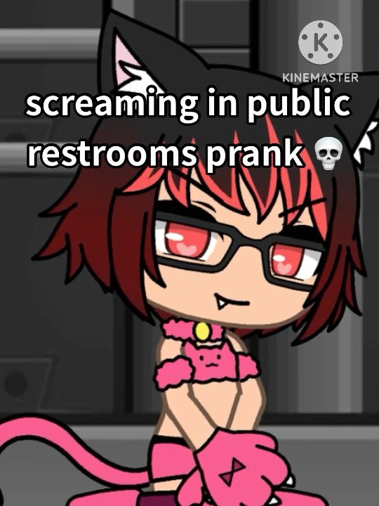 Screaming in public restrooms prank 💀 #gacha #memes #funny #tiktok ...