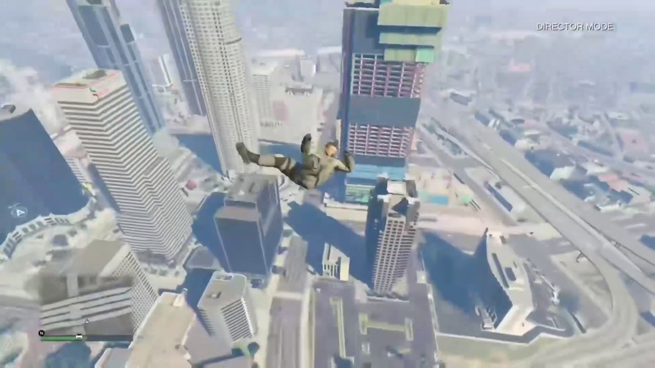 Grand Theft Auto V Falling Off Building’s Compilations [60] - YouTube