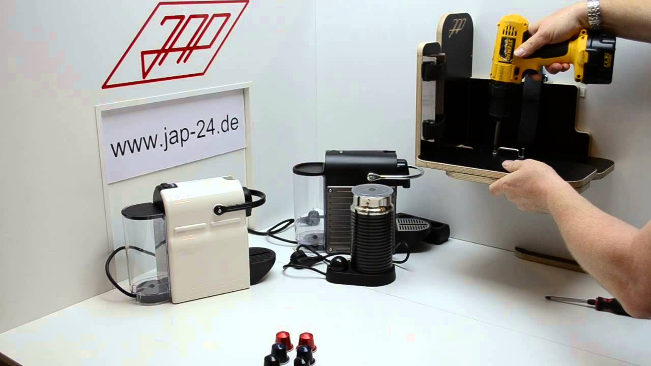 Einbau Halterung Nespresso Pixie Inissia Aeroccino 3 Milk Station 2 ...