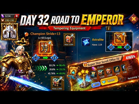 DAY 32 ROAD TO EMPEROR SUPER STAR SCROLL OFFER SPENDING BY ALEX LORDS MOBILE #lordsmobile 
