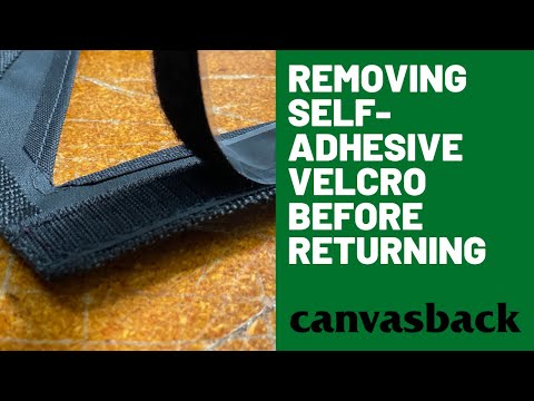 Returns - Self-Adhesive Velcro Removal - YouTube