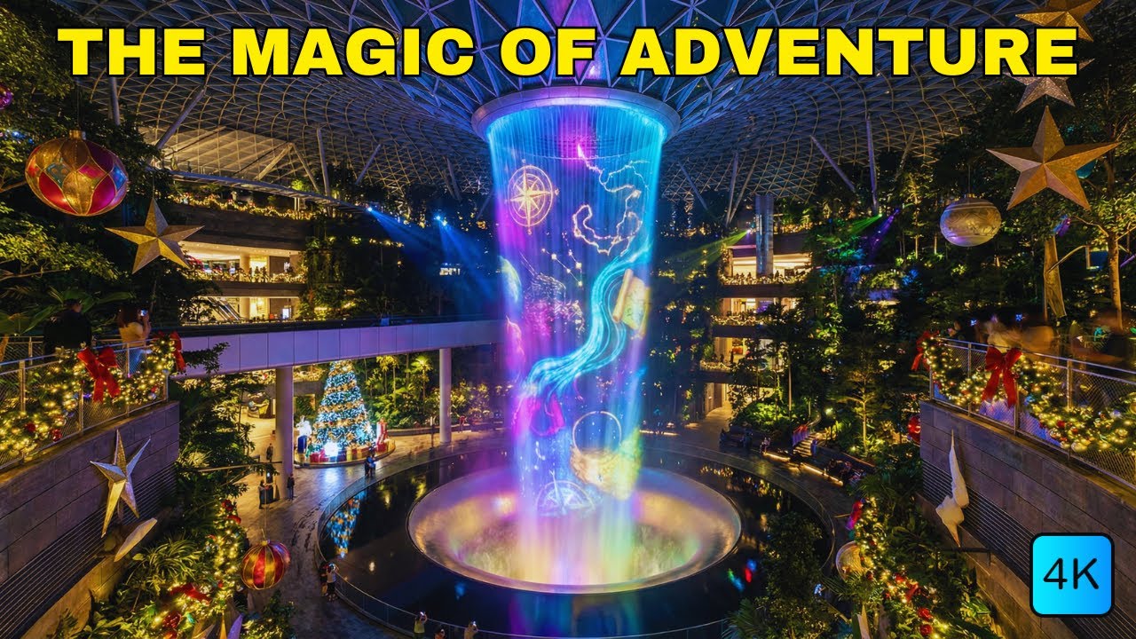 Changi Airport's Disney MAGIC is Next Level | Disney Cruise Light ...