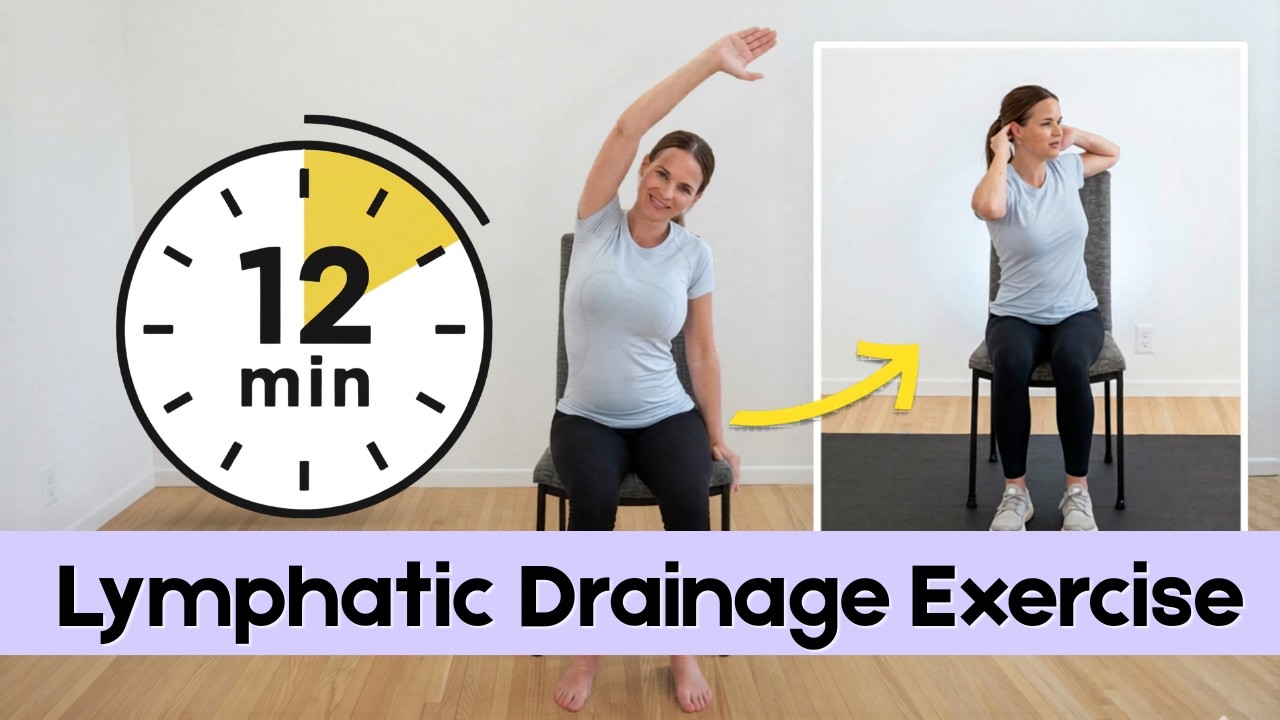 Seated Lymphatic Drainage Exercise - Full Body (12 Minutes) - YouTube