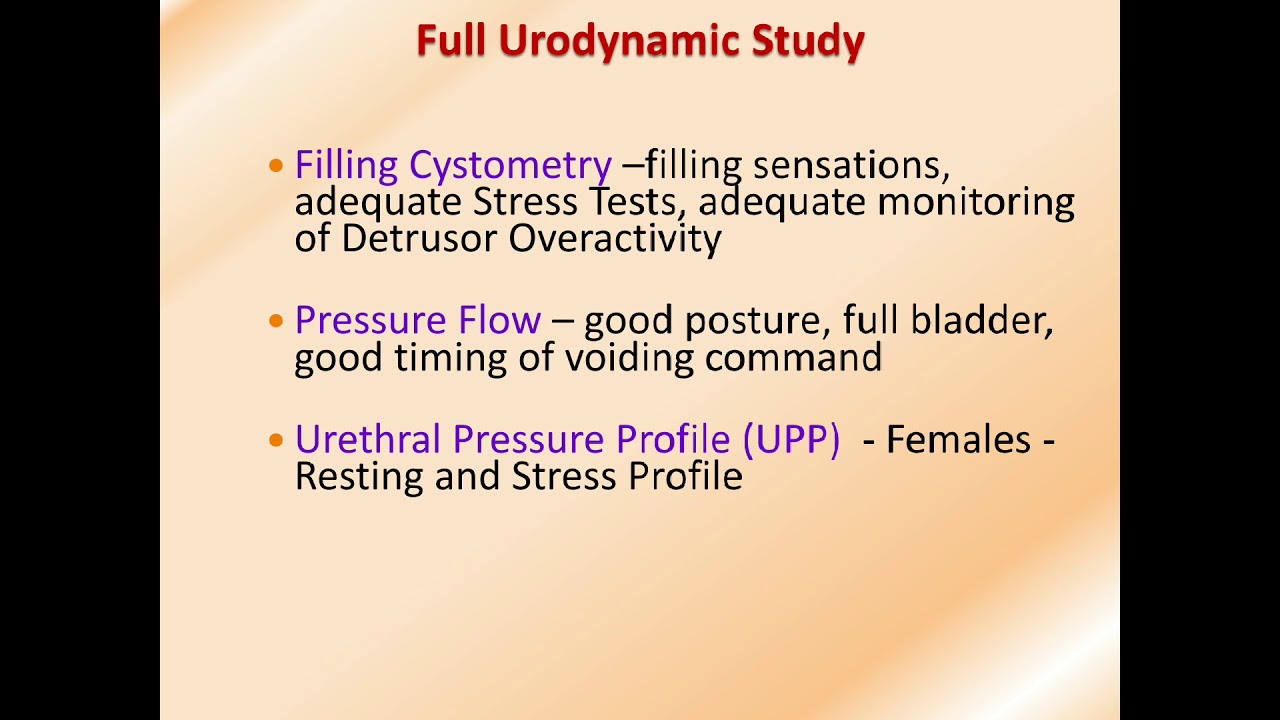 Urodynamics - YouTube