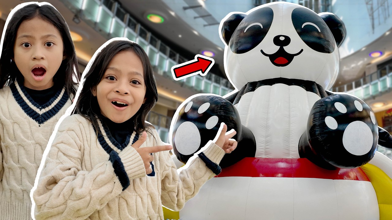 ALUNA DAN AMANDA MENEMUKAN PLAYGROUND PANDA RAKSASA!! - YouTube