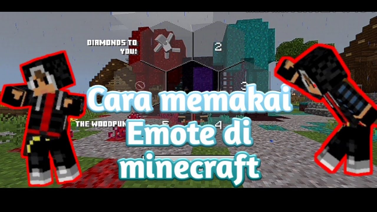 cara memakai emote di minecraft | 2020 - YouTube