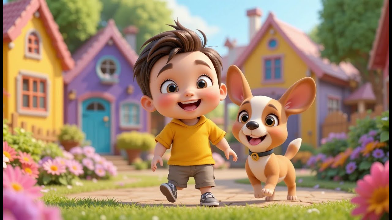 This Little Dog Lives Alone Rhyme Song | Popular Nursery Rhyme & Kids ...