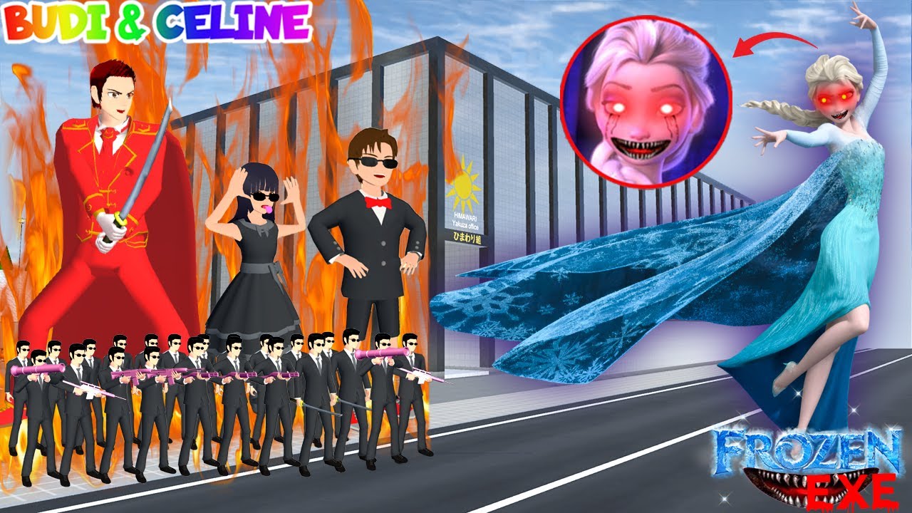 Yuta Mio Bocil Yakuza VS Monster Elsa Frozen Jahat | Yakuza Panggil Pangeran Api Raksasa - YouTube