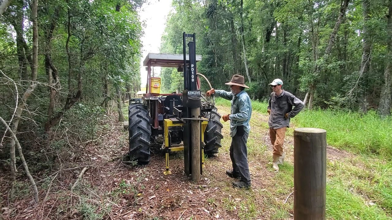 Using a PD-100 Post Driver - YouTube