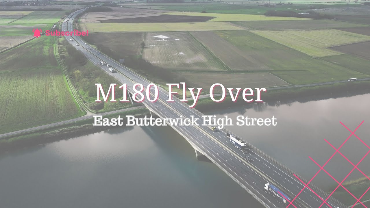 M180 Fly Over from East Butterwick High Street, Lincolnshire with DJI ...