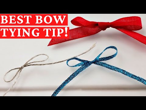 Bow Tying Hack For Beginners No Fail Bow Tying Tip YouTube