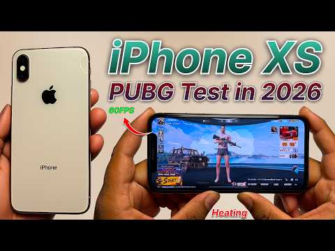 iPhone XS PUBG Test in 2026🔥| iphone xs bgmi test in 2026, Heating, Battery & FPS Test